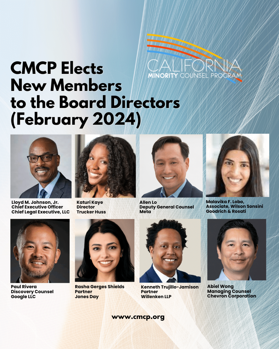 Board Members 2024 - CMCP (California Minority Counsel Program)
